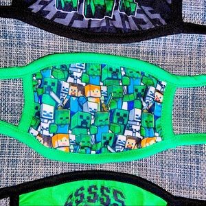 Accessories | Minecraft Youth Kids Fashion Face Masks Nwt | Poshmark